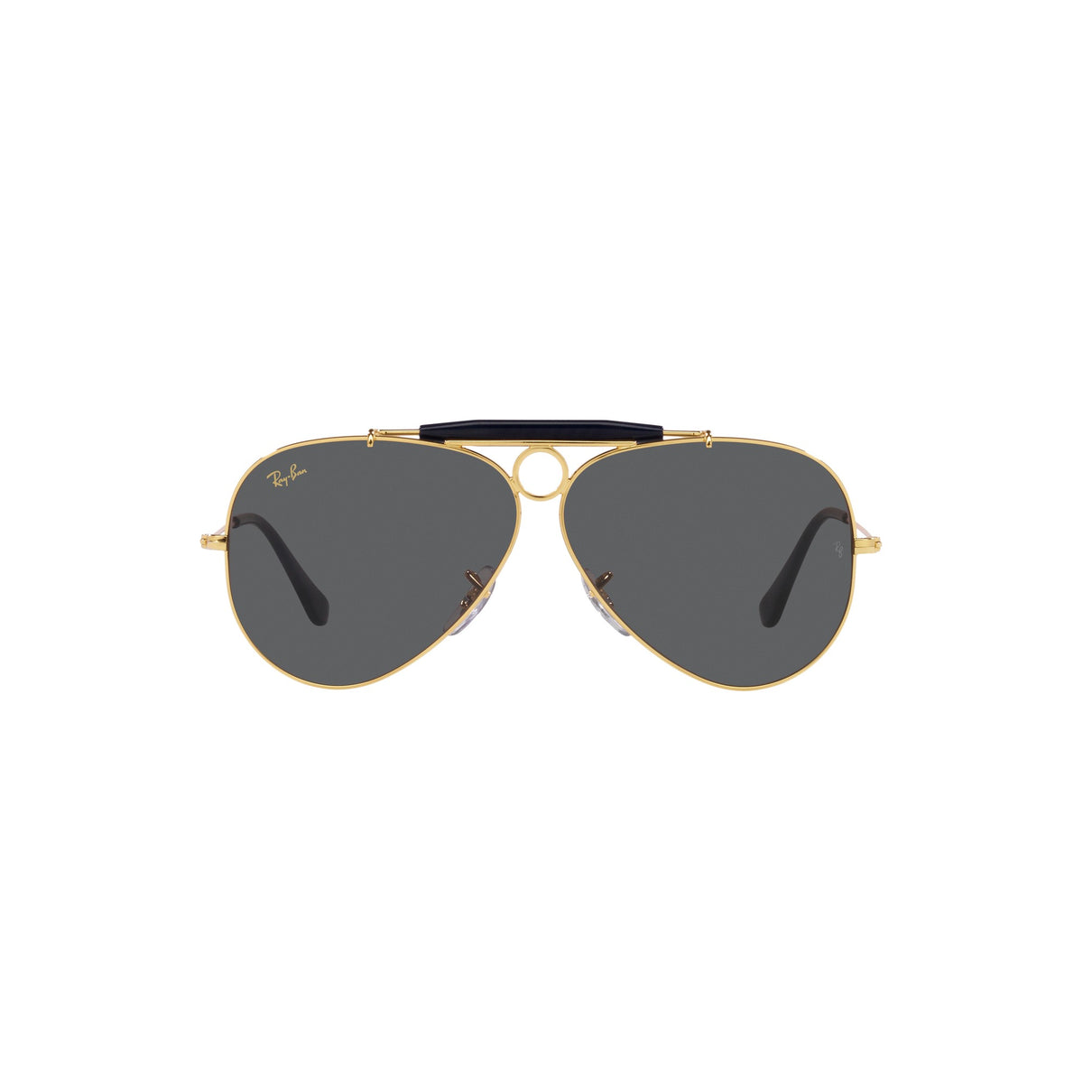 Ray Ban Legend Gold Sunglasses with Dark Grey Solid Color Lenses-RB_31 ...