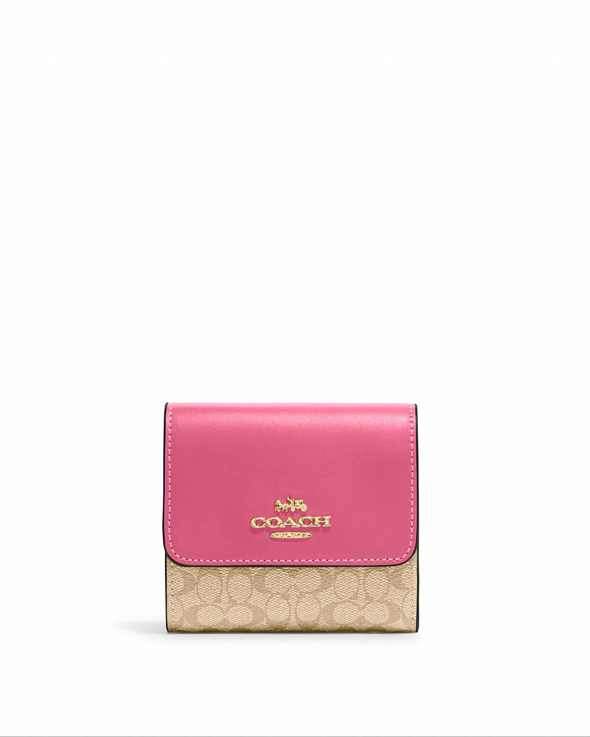 Coach Small Trifold Wallet In Colorblock Signature Canvas– Ruumur