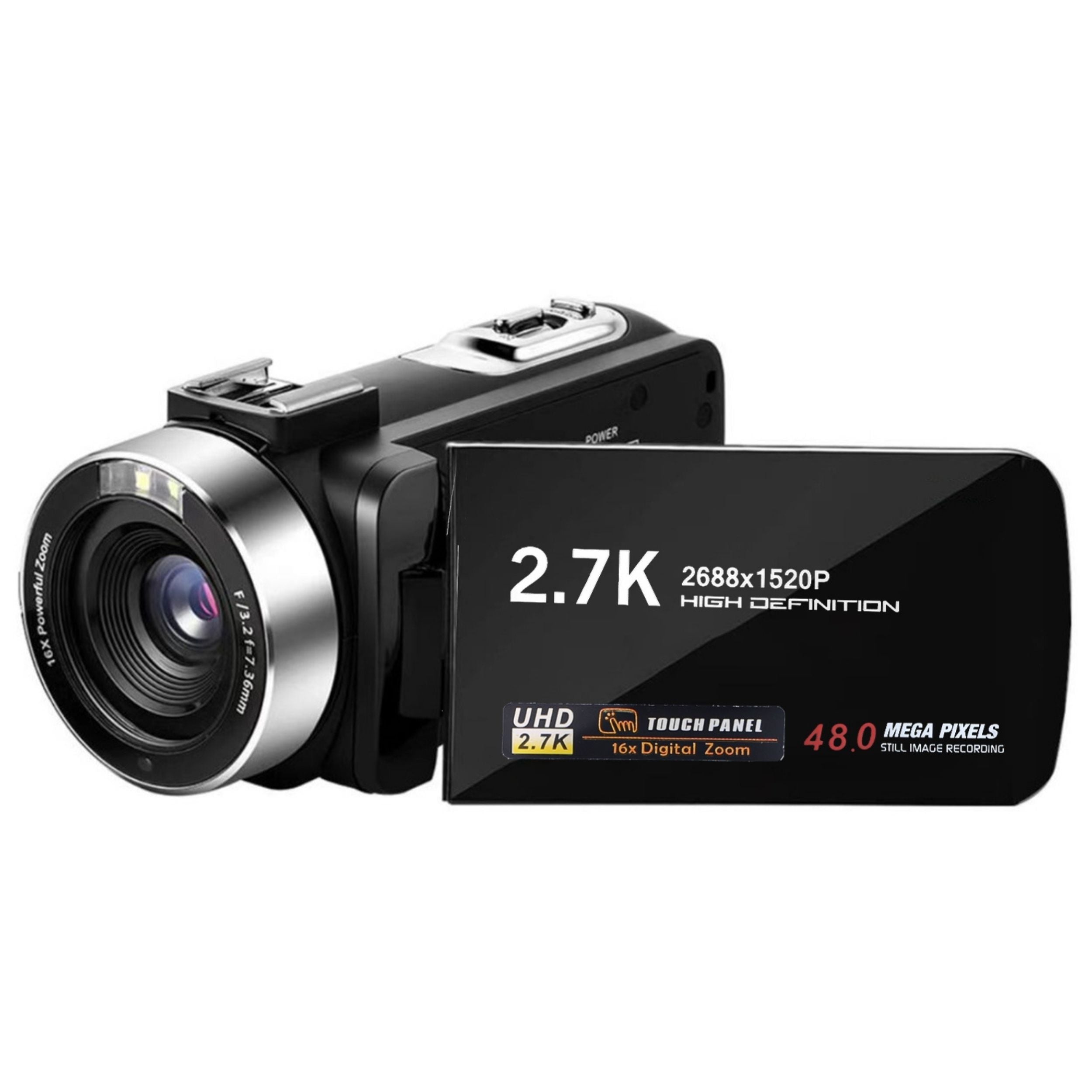 2.7K 42MP Camcorder 18X Zoom Digital Video Camera with 3in 270° Rotati ...