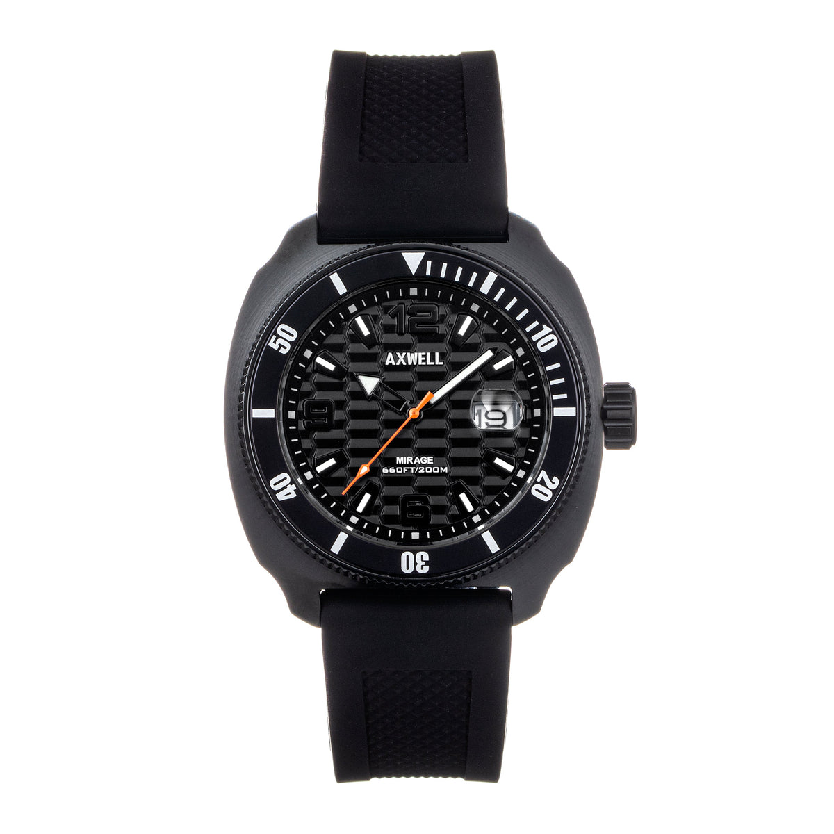 Axwell Mirage Strap Watch w/Date - Black– Ruumur
