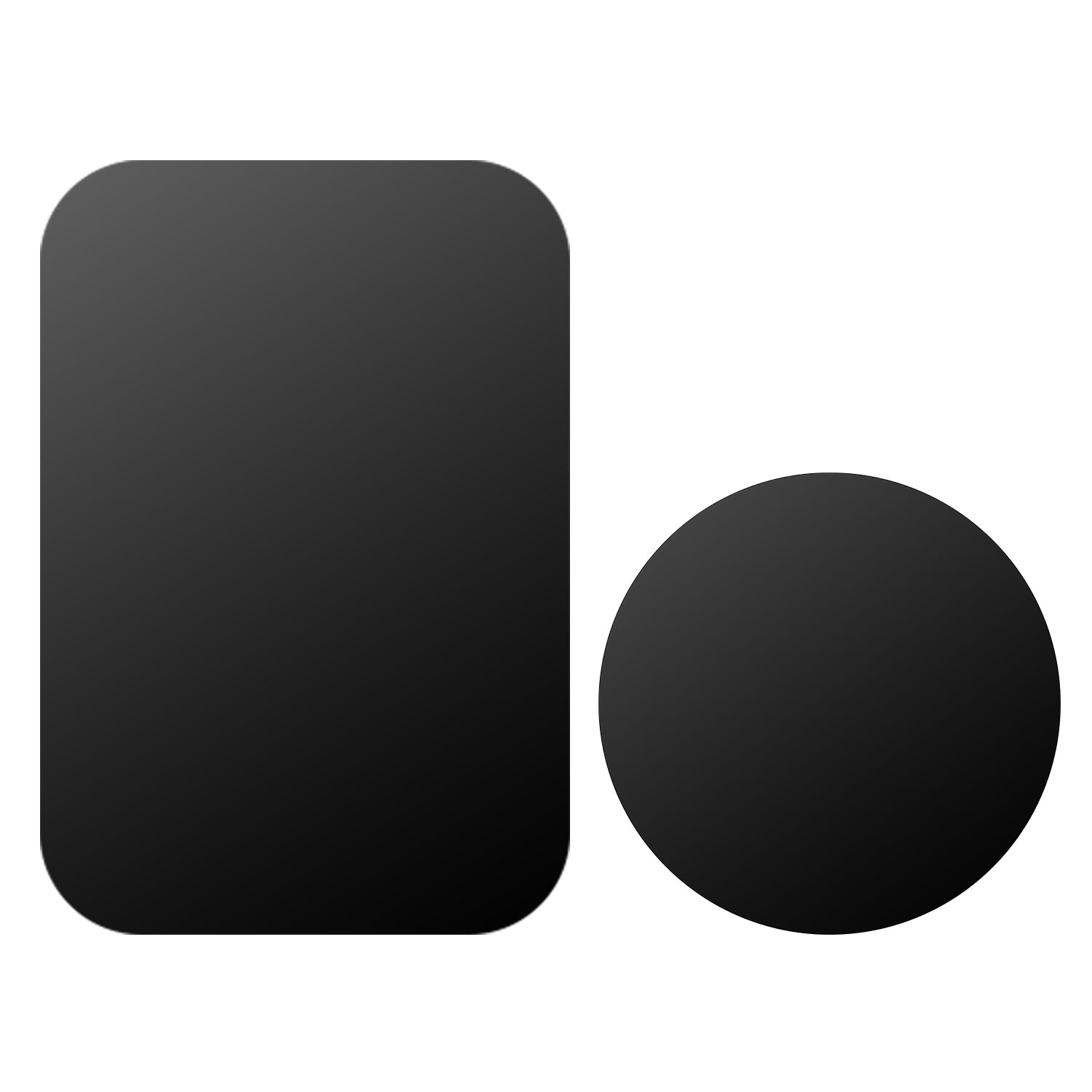 8Pcs Universal Metal Plates with Strong Adhesive 4Pcs Round and 4Pcs R ...